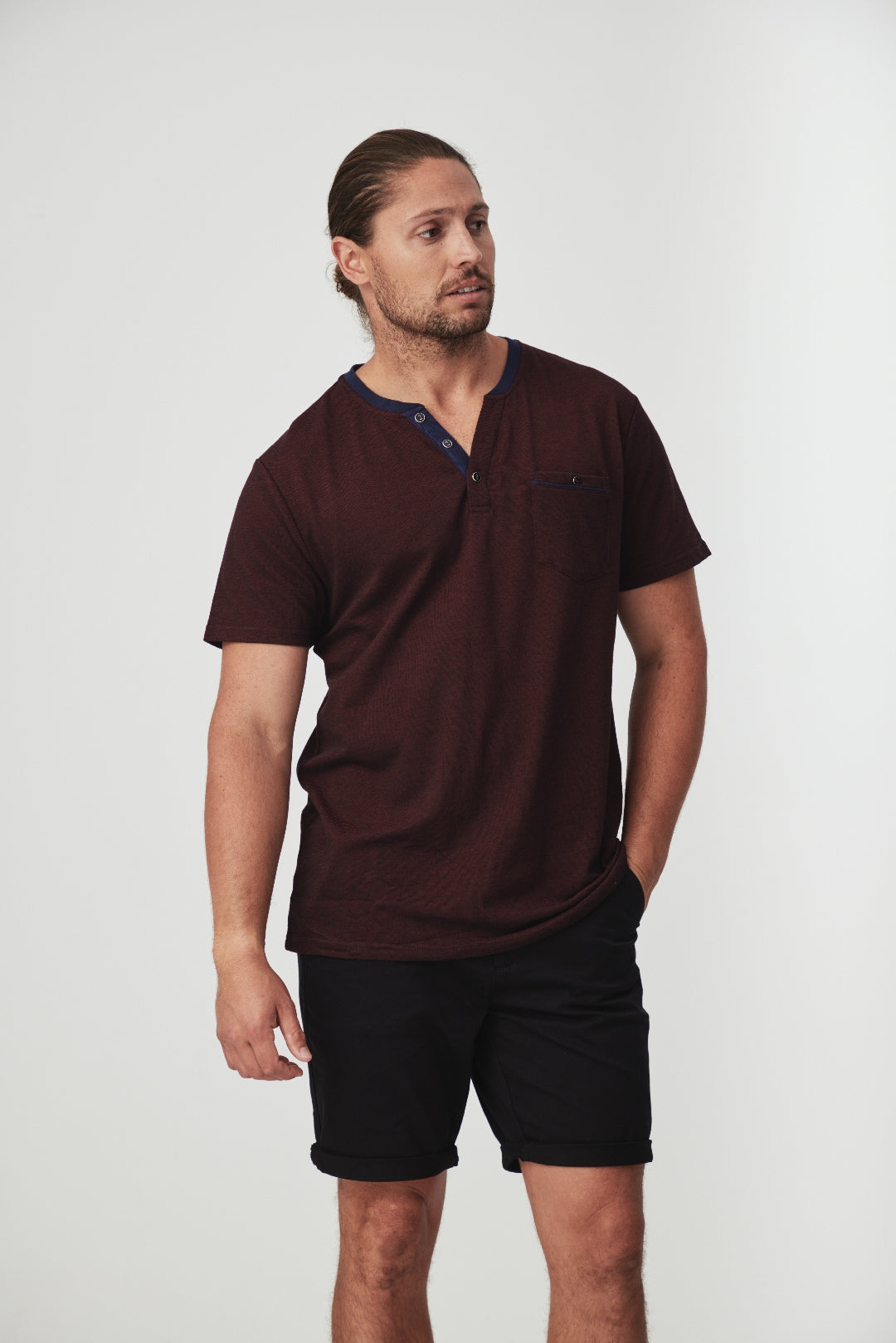 Men's Fox Henley Tees — Tappoo Online Store